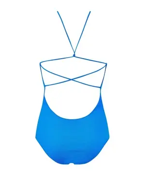 Bottega Veneta Halter Neck Keyhole Bodysuit - Blue