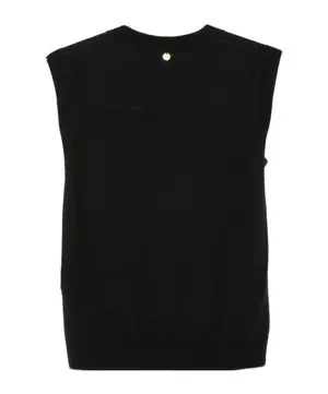 Liu Jo Argyle Jacquard Knit Vest