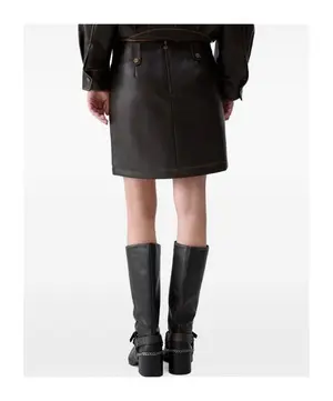 Liu Jo A-line Midi Skirt - Dark Brown