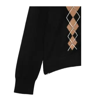 Liu Jo Argyle-intarsia Buttoned Cardigan