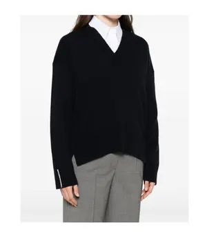 Peserico V-neck Ribbed-trim Jumper
