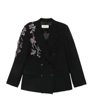 Dries Van Noten Embellished Double-breasted Blazer