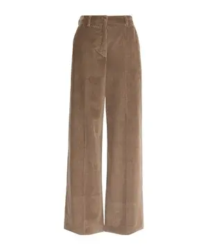 Max Mara Casual Pants With Belt Loops - Light Brown