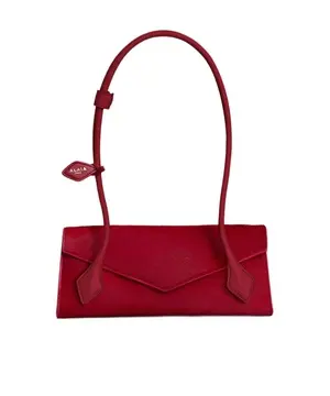 Alaïa Le Teckel Flap Small Bag In Haircalf - Red