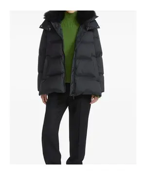 YVES SALOMON Hooded Quilted Down Jacket