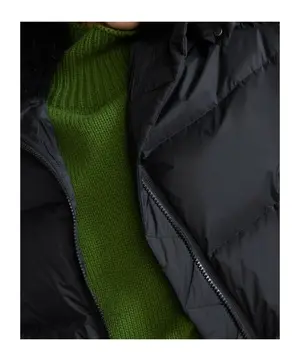 YVES SALOMON Hooded Quilted Down Jacket