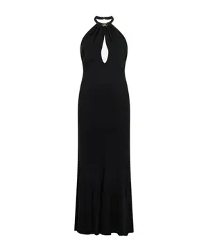 Roberto Cavalli Halterneck Cutout Dress