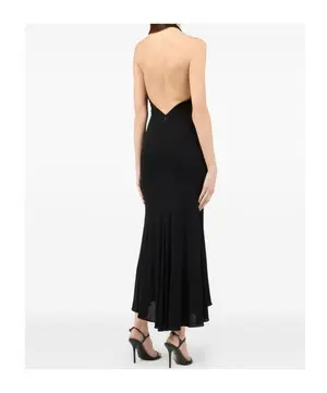 Roberto Cavalli Halterneck Cutout Dress