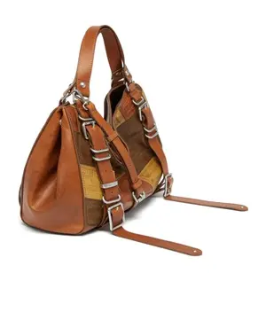 DIESEL® D-one Medium Top-handle Bag In Patchwork Leather