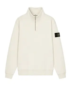 Stone Island Quarter-zip Funnel Neck Sweatshirt