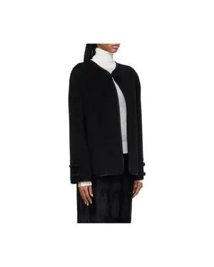 RÓHE Long-sleeved Jacket With Decorative Knots - Black