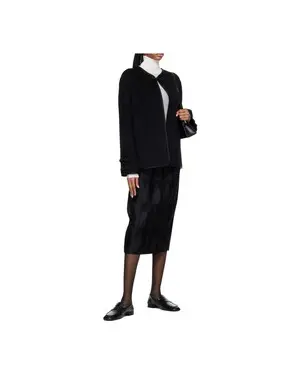 RÓHE Long-sleeved Jacket With Decorative Knots - Black