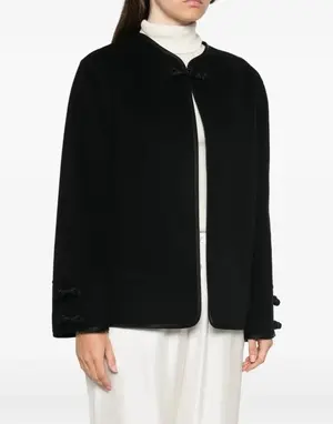 RÓHE Long-sleeved Jacket With Decorative Knots - Black