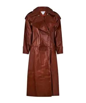 Bottega Veneta Simple Trench Coat - Brown