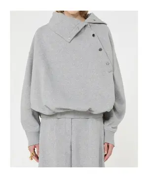 Sportmax Asymmetric Press-stud Sweatshirt