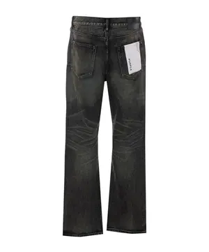 PURPLE BRAND Distressed Patchwork-detail Jeans