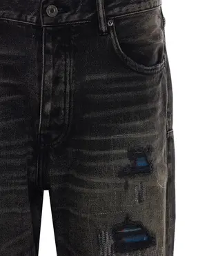 PURPLE BRAND Distressed Patchwork-detail Jeans