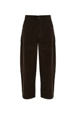 Studio Nicholson Pleated Wide-leg Trousers - Coffee