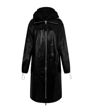 Bottega Veneta Hooded Zip-up Overcoat