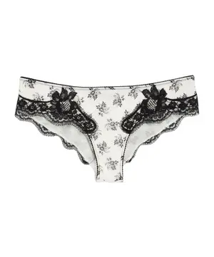 Dolce & Gabbana Printed Lace-trimmed Panties