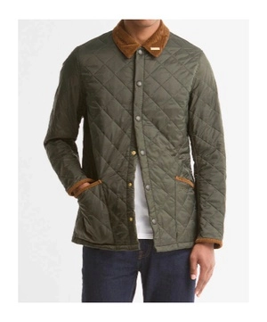 Barbour Quilted Jacket With Corduroy Collar