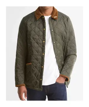 Barbour Quilted Jacket With Corduroy Collar