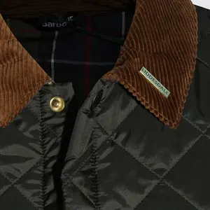 Barbour Quilted Jacket With Corduroy Collar