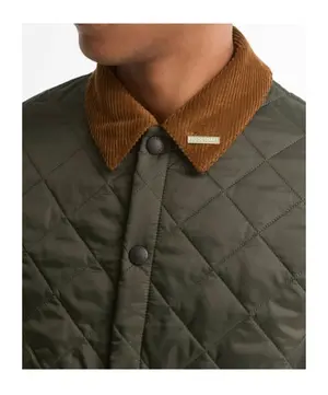 Barbour Quilted Jacket With Corduroy Collar