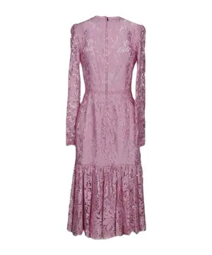 Dolce & Gabbana Lace Long-sleeve Dress