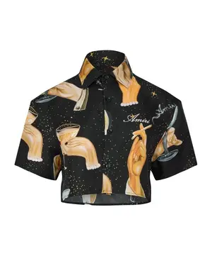 Amiri Printed Silk Shirt