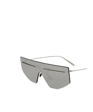 Prada Rimless Shieldstyle Sunglasses