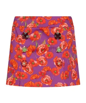 Dolce & Gabbana Floral Print Trumpet Skirt