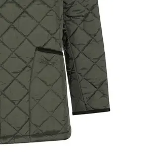 Barbour Quilted Jacket With Corduroy Collar - No