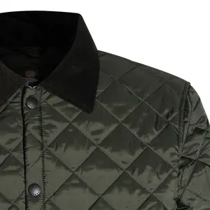 Barbour Quilted Jacket With Corduroy Collar - No