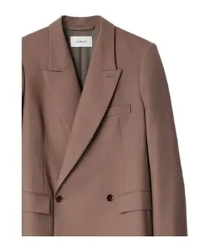 LEMAIRE Double-breasted Tropical Wool Blend Tailored Jacket