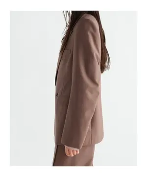 LEMAIRE Double-breasted Tropical Wool Blend Tailored Jacket