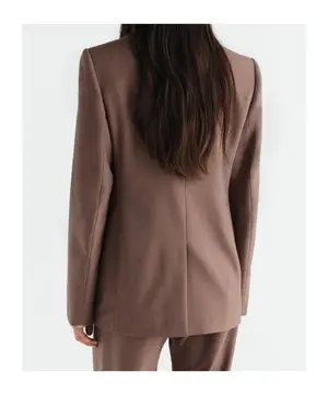 LEMAIRE Double-breasted Tropical Wool Blend Tailored Jacket