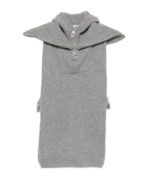 Sportmax Sleeveless Knit Top - Gray