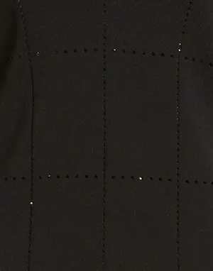 Max Mara Bodycon Knit Dress With V-neck And Cutout Details
