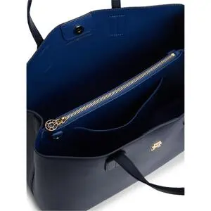 Tommy Hilfiger Structured Satchel Bag With Top Handles