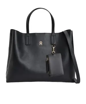 Tommy Hilfiger Satchel Bag With Gold Tone Hardware
