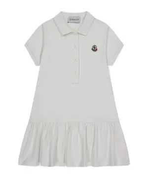 Moncler Cotton Dress With Logo Detail