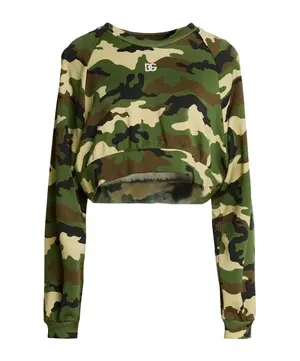 Dolce & Gabbana Camouflage Cropped Hoodie