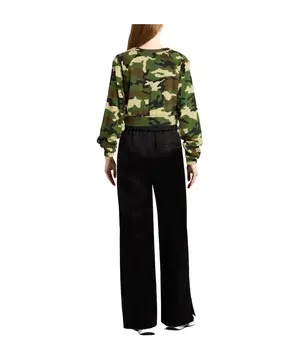 Dolce & Gabbana Camouflage Cropped Hoodie