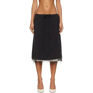 Studio Nicholson Drawstring Skirt - Black