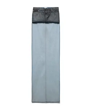 7 For All Mankind Asymmetrical Maxi Denim Skirt