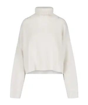 LISA YANG Cropped Turtleneck Knitted Sweater