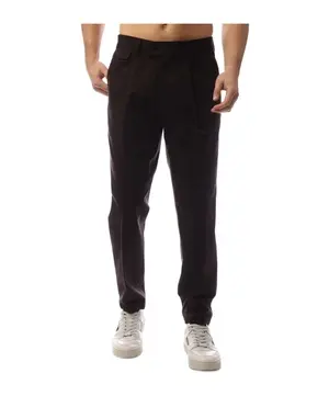 Hugo Boss Singlepleat Casual Tailored Trousers - Black