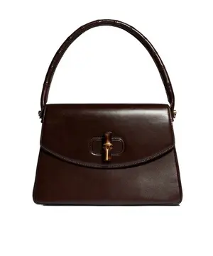 Gucci Bamboo Vendetta Top Handle Bag - Dark Brown