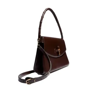 Gucci Bamboo Vendetta Top Handle Bag - Dark Brown
